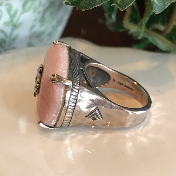 Silpada | Jewelry | Silpada Pink Soapstone Ring | Poshmark